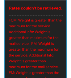 Ordoro - USPS error messages and how to resolve them