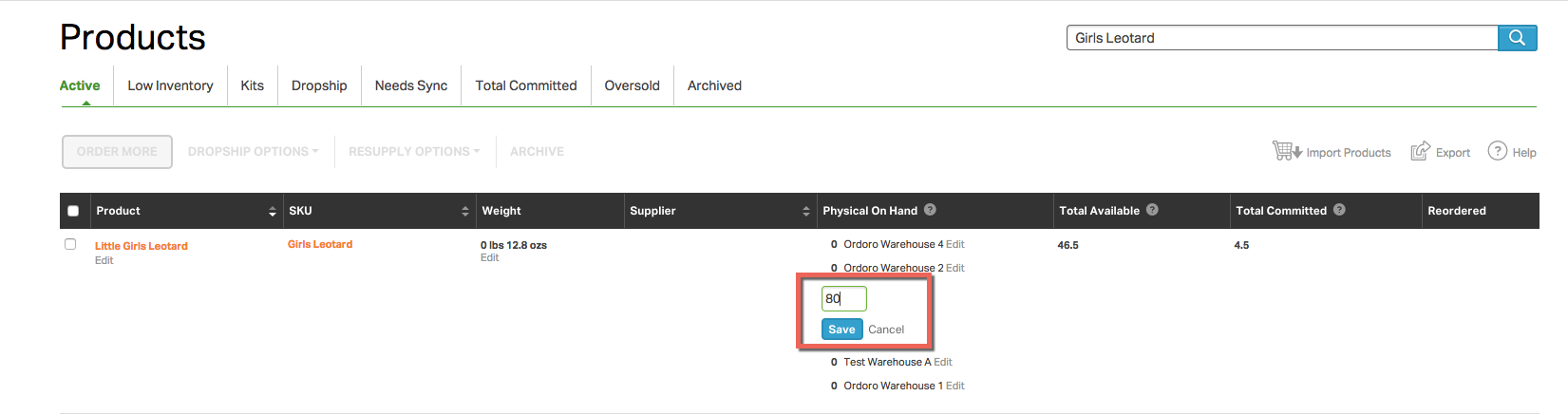 Ordoro - How do I adjust inventory for Kits?
