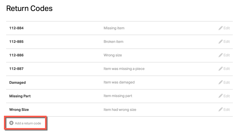 Ordoro - How to create and add return codes to your RMAs