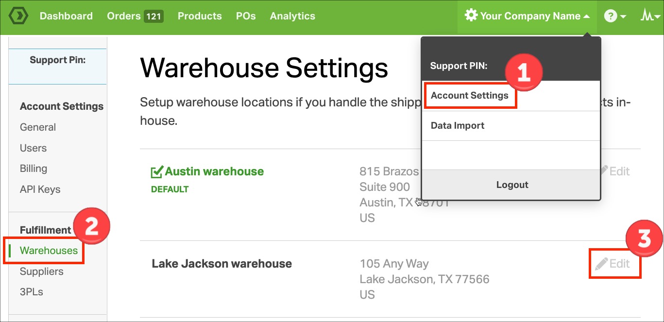 Ordoro - What does "UPS Error: missing or invalid ship from company ...