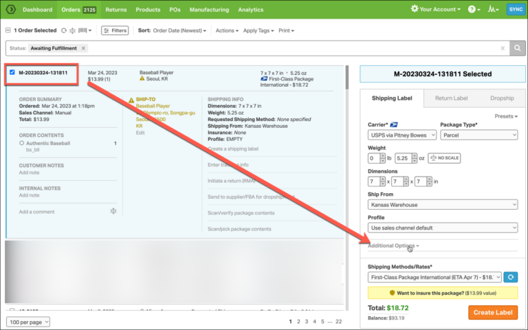 Ordoro - Where do I enter the PCCC number on my orders shipping to ...