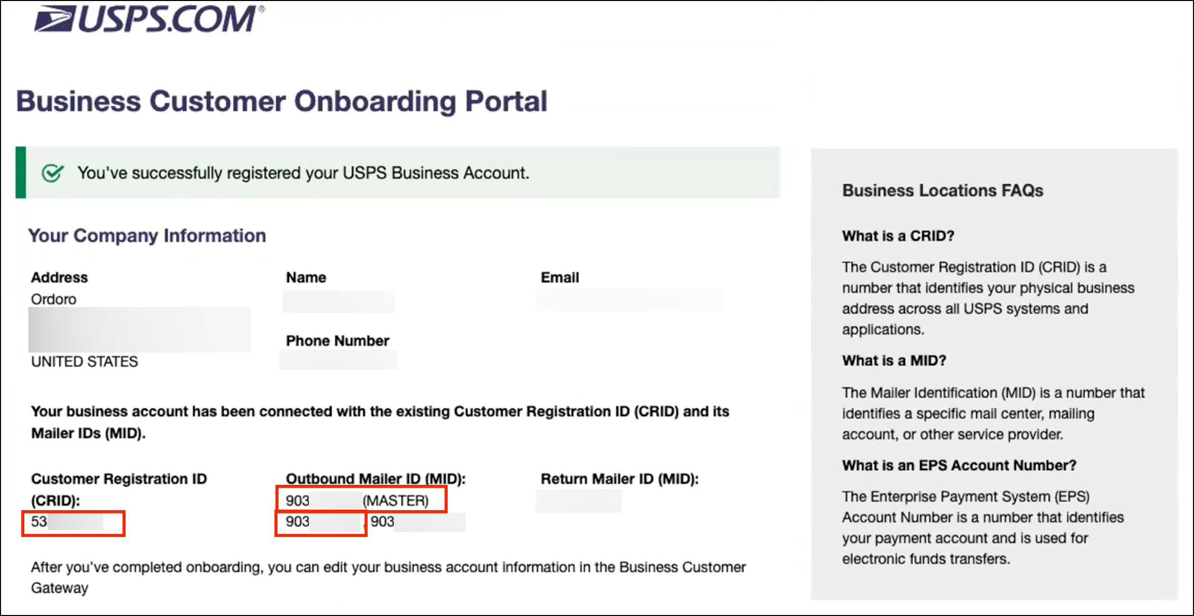 Ordoro - How do I set up my USPS Business Account (USPS Ship) in Ordoro?