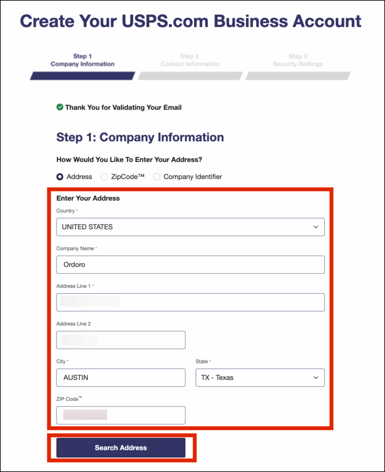 Ordoro - How do I set up my USPS Business Account (USPS Ship) in Ordoro?