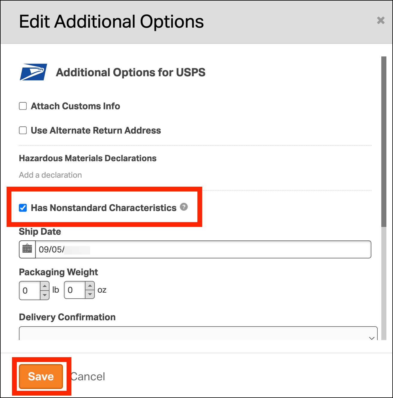 Ordoro - How to Ship USPS Packages with Nonstandard Characteristics