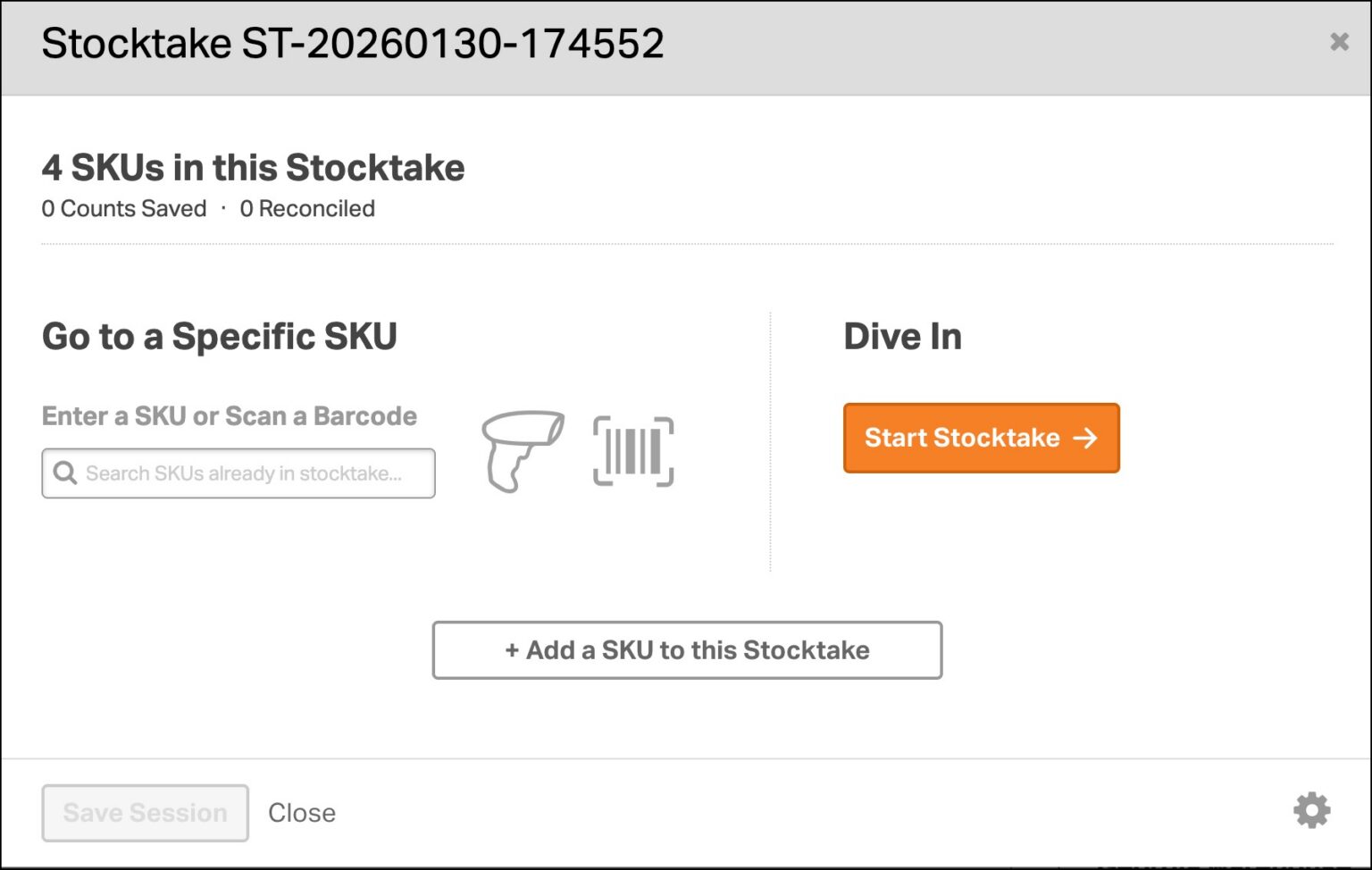 Ordoro - How to use the Stocktake feature in Ordoro